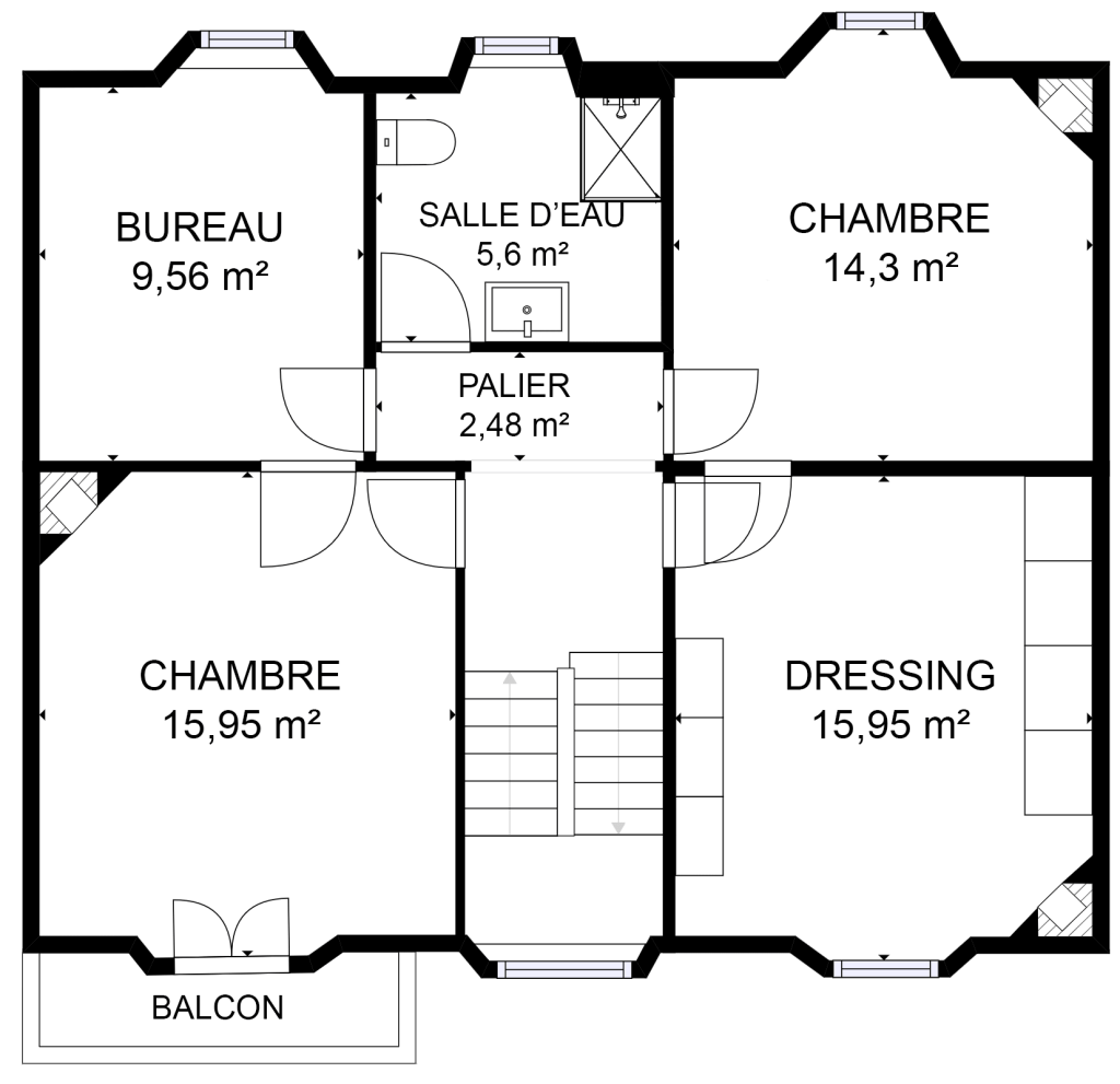 Visite virtuelle : plans d'étage + fichiers OBJ et XYZ | Praxi 3D Services